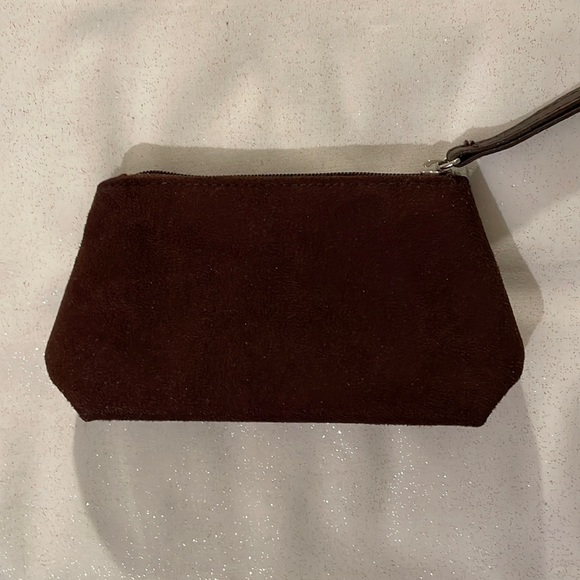 Bags | Small Brown Pouch Suede Like | Poshmark